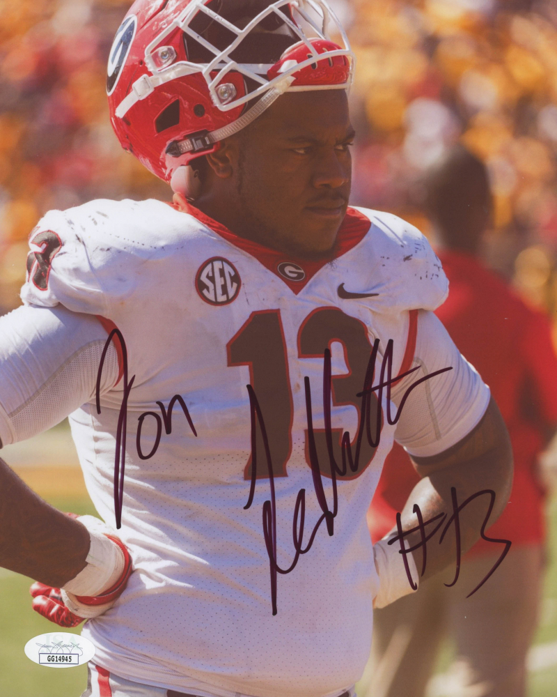 Jonathan Ledbetter Signed Georgia Bulldogs 8x10 Photo (JSA COA ...