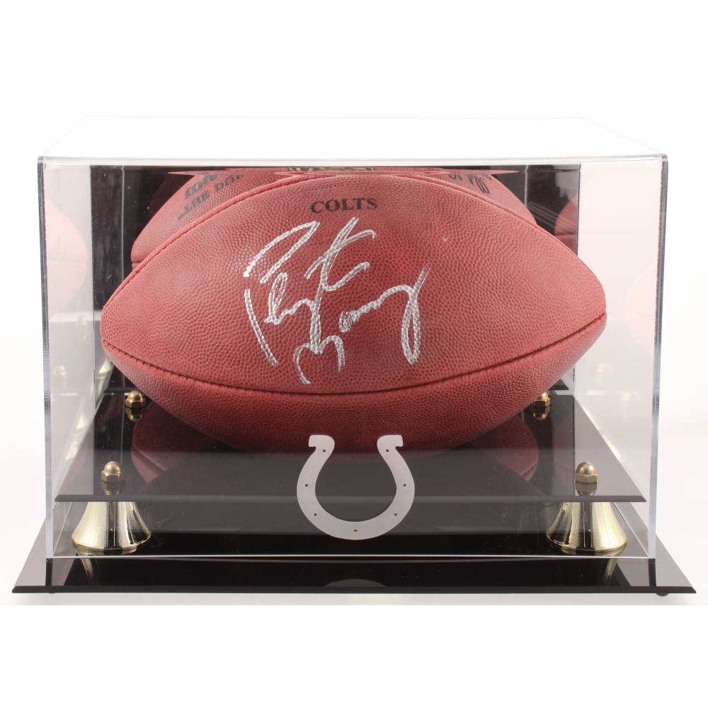 Peyton Manning Signed "The Duke" Official NFL Football (Mounted ...