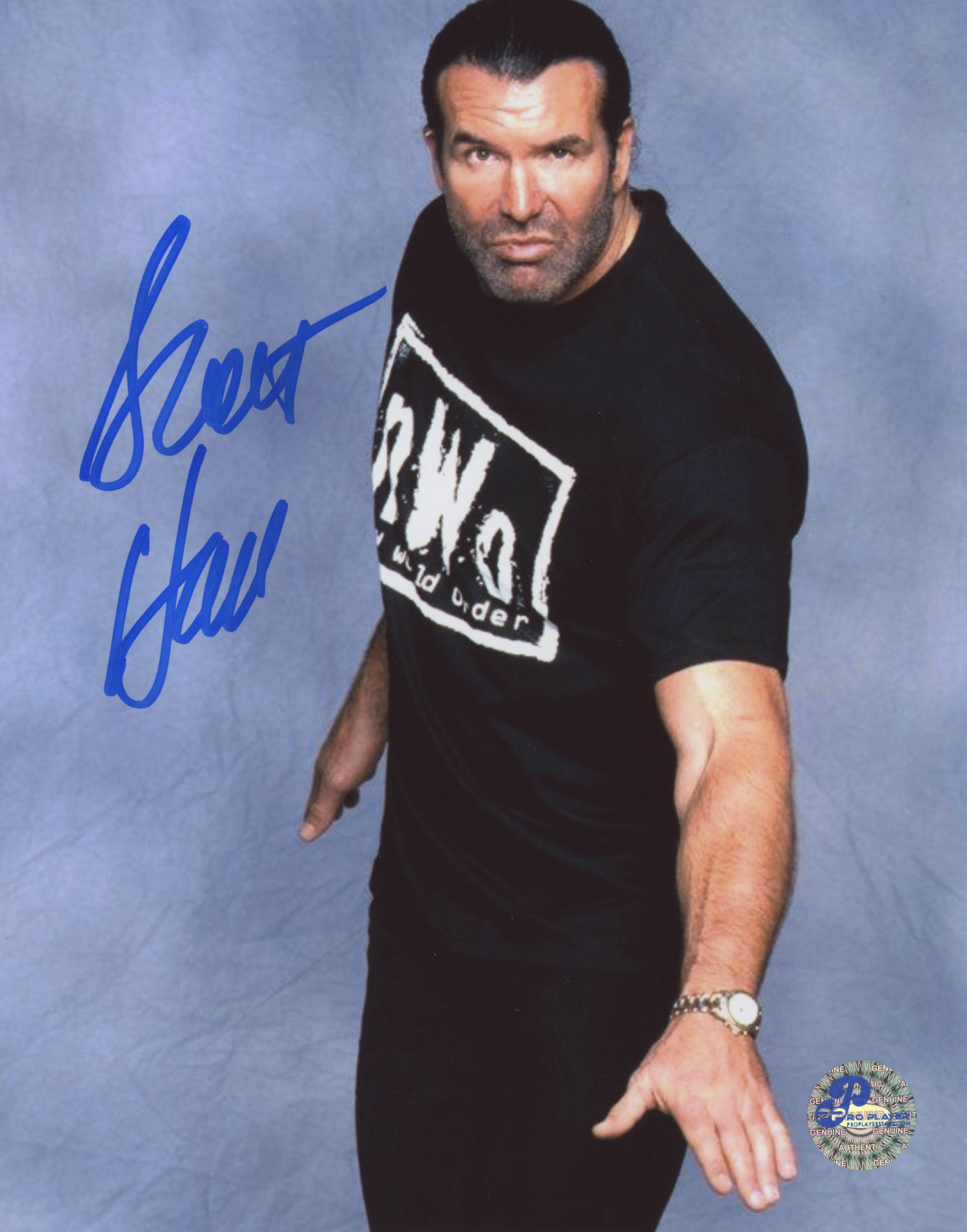 Scott Hall Signed WWE 8x10 Photo (Pro Player Hologram) | Pristine Auction