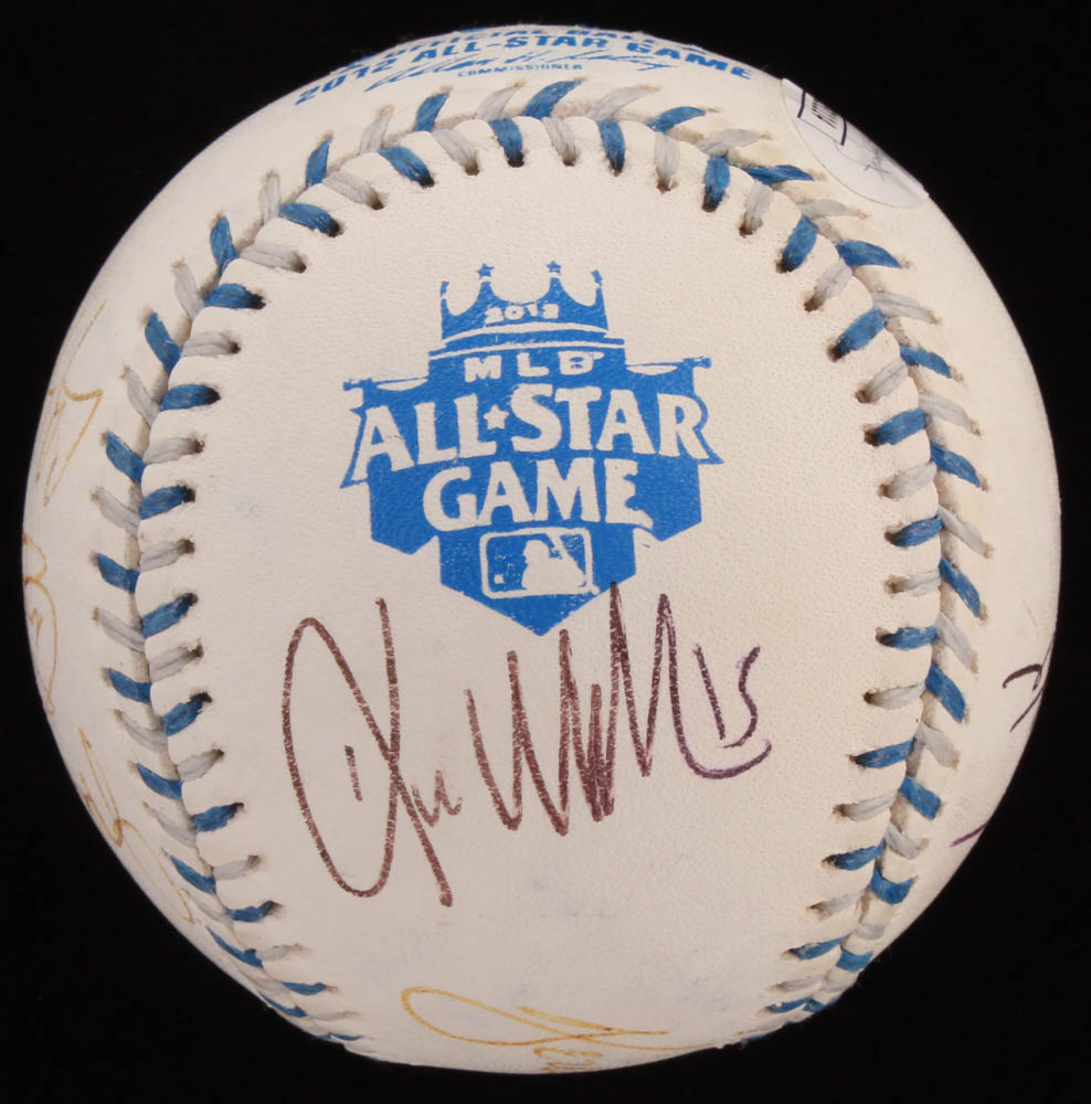 2012 All-Star Game Baseball Signed By (8) With Clayton Kershaw, Sean Casey, John Mayberry, Al ...