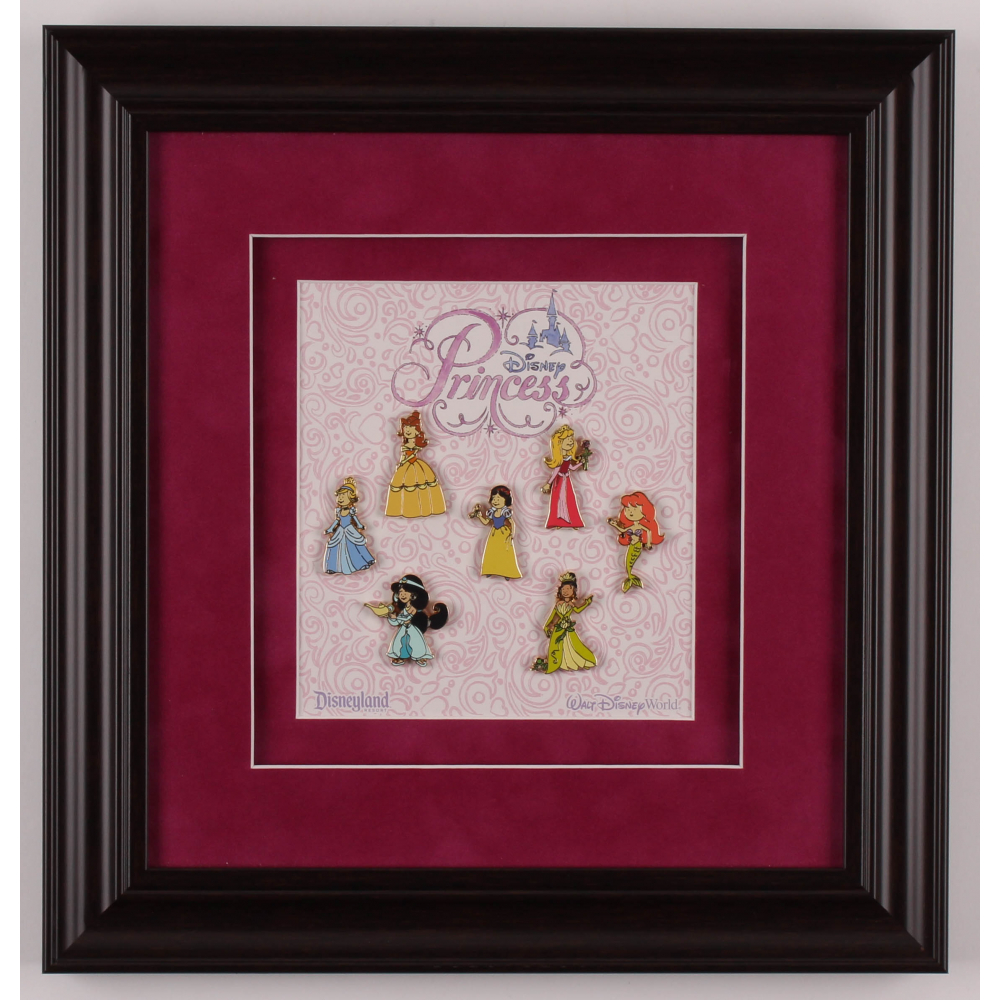 Disney Princesses 13x15 Custom Framed Pin Display | Pristine Auction