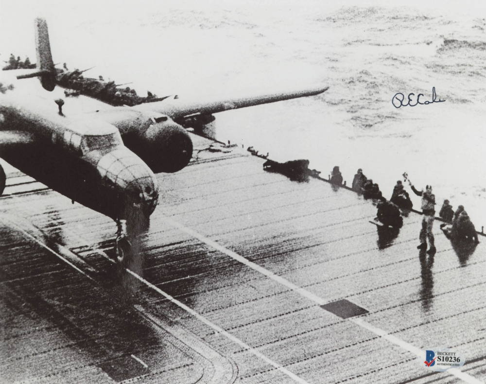 Richard E. Cole Signed World War II 8x10 Photo (Beckett COA) | Pristine ...