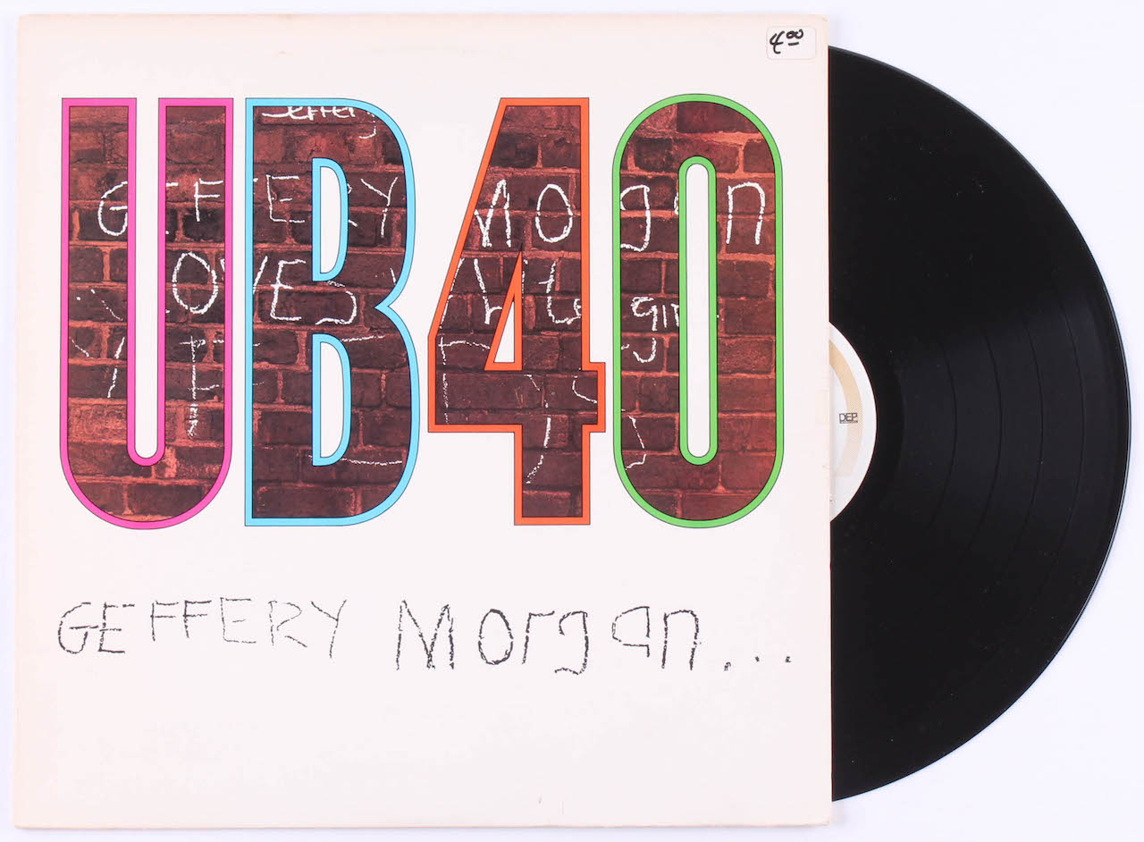 UB40 "Geffery Morgan" Vinyl Record Band-Signed by (6) with Ali Campbell ...