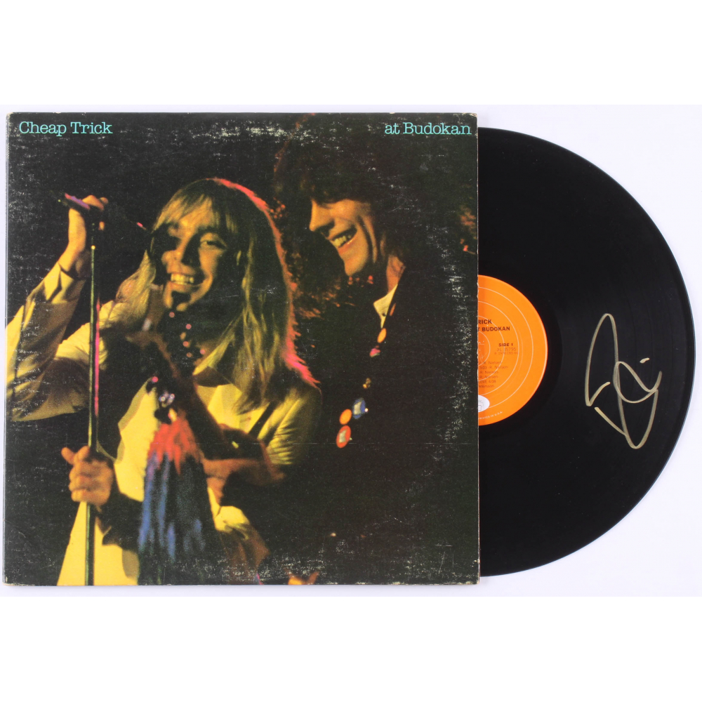 Robin Zander Signed Cheap Trick "Cheap Trick at Budokan" Vinyl Record Album Cover (JSA COA ...