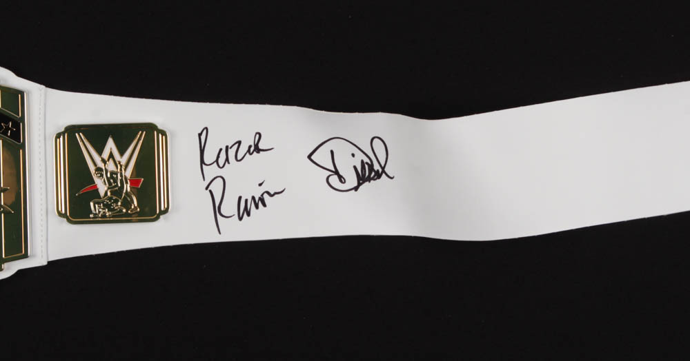 Razor Ramon & Diesel Signed WWE Intercontinental World Heavyweight ...