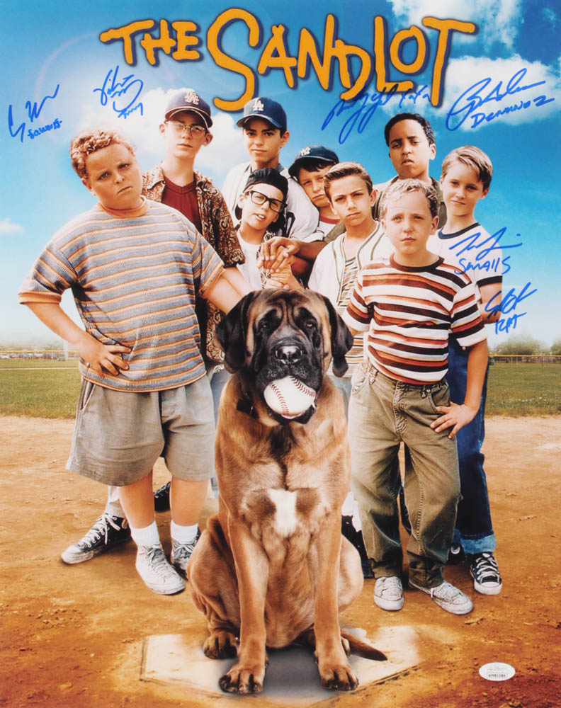 "The Sandlot" 16x20 Photo Cast-Signed by (6) with Tom Guiry, Marty York ...