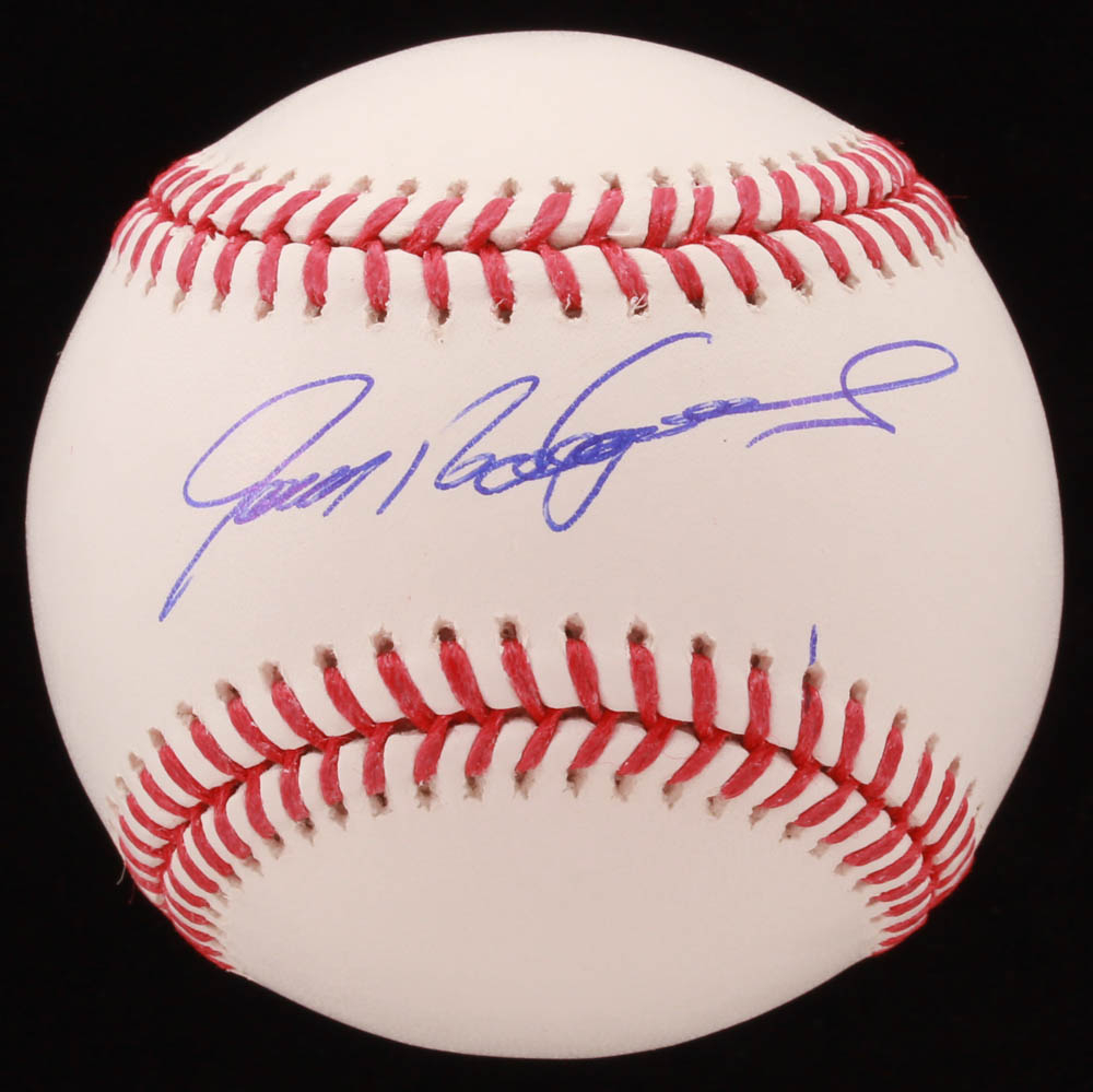 Ivan Rodriguez Signed OML Baseball (Schwartz COA) | Pristine Auction