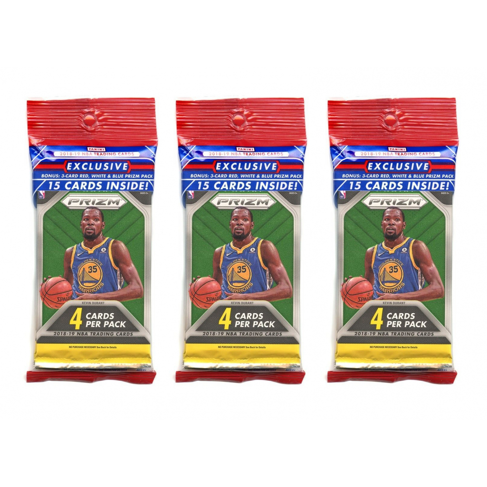 Lot of (3) 2018-19 Panini Prizm Basketball Cello Packs with (15) Cards ...