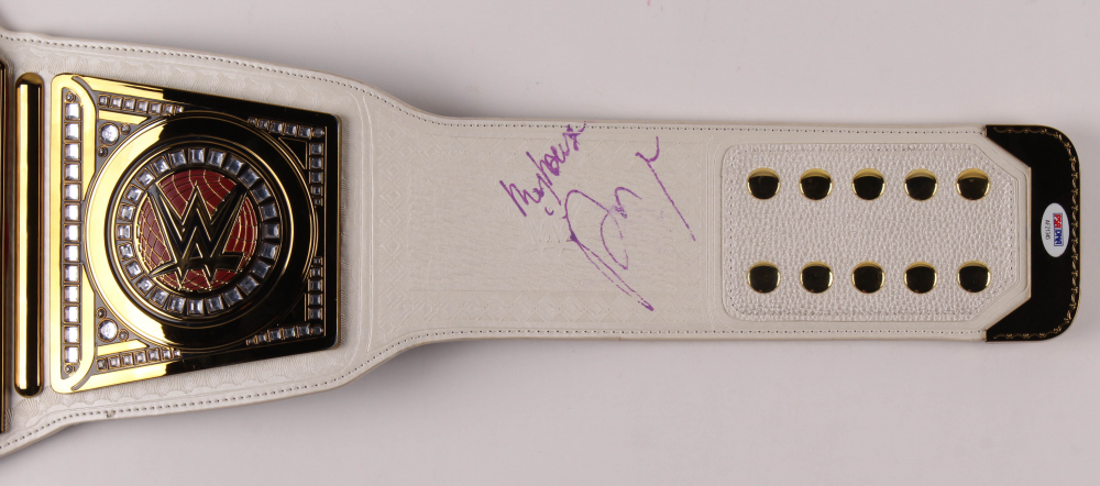 The Rock & Paige Signed WWE Women's Wrestling Championship Belt ...