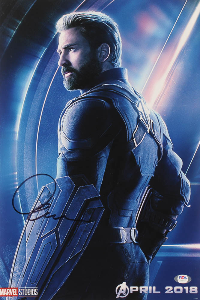 Chris Evans Signed "Captain America" 12x18 Photo (PSA COA) | Pristine ...