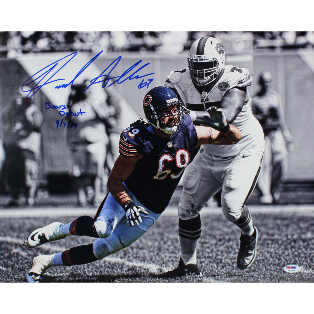 Jared Allen Signed Bears 16x20 Photo Inscribed "Bears Debut 9/7/14 ...