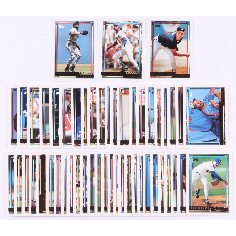 Lot of (51) 1992 Topps Gold Baseball Cards with #380 Barry Bonds, #245 ...
