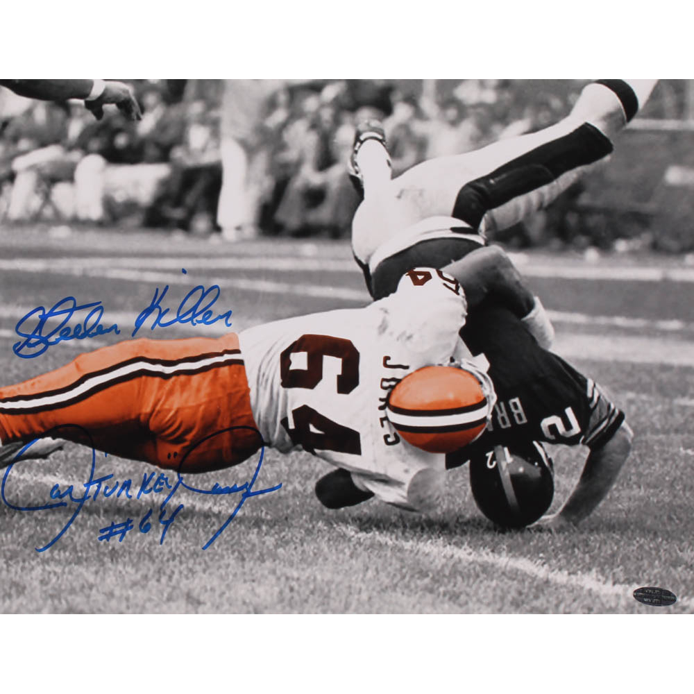 Joe "Turkey" Jones Signed Browns 11x14 Photo Inscribed "Steeler Killer ...