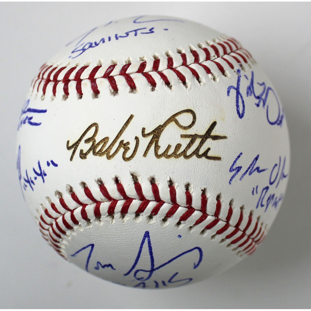 "The Sandlot" Babe Ruth OML Baseball Cast-Signed By (6) with Tom Guiry ...