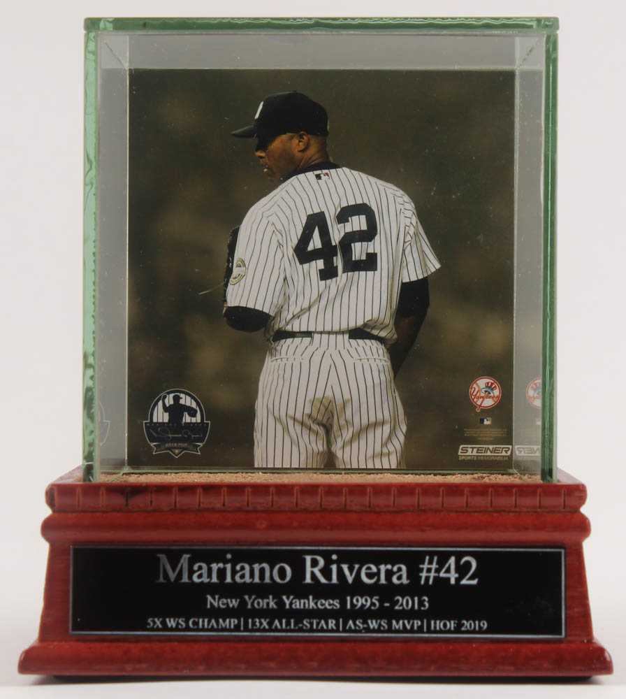 Mariano Rivera New York Yankees Baseball Display Case with Game-Used ...