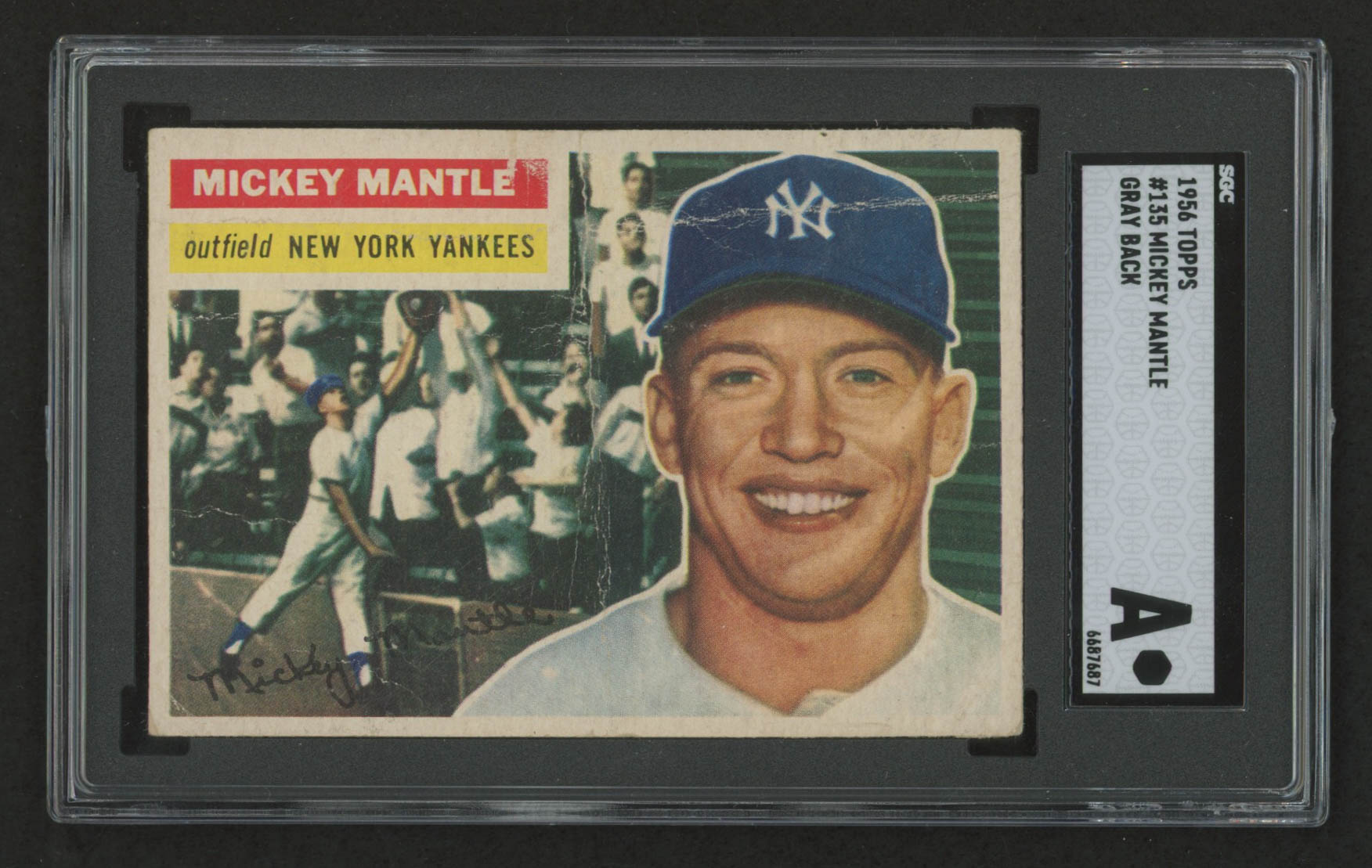 Mickey Mantle 1956 Topps #135 (SGC Authentic) | Pristine Auction