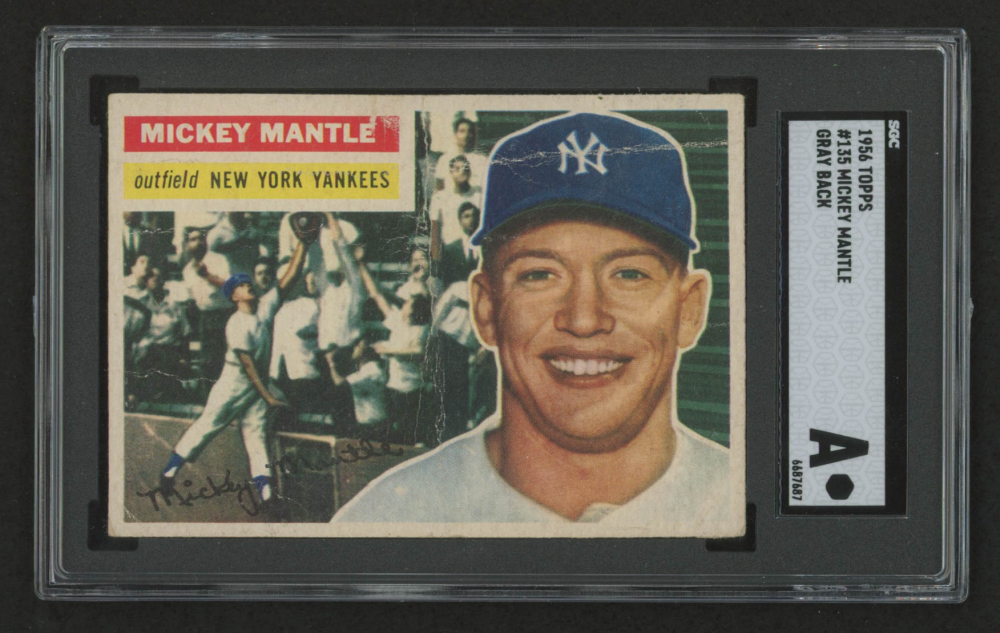 Mickey Mantle 1956 Topps #135 (SGC Authentic) | Pristine Auction