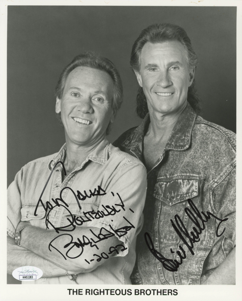 Bobby Hatfield & Bill Medley Signed "The Righteous Brothers" 8x10 Photo ...