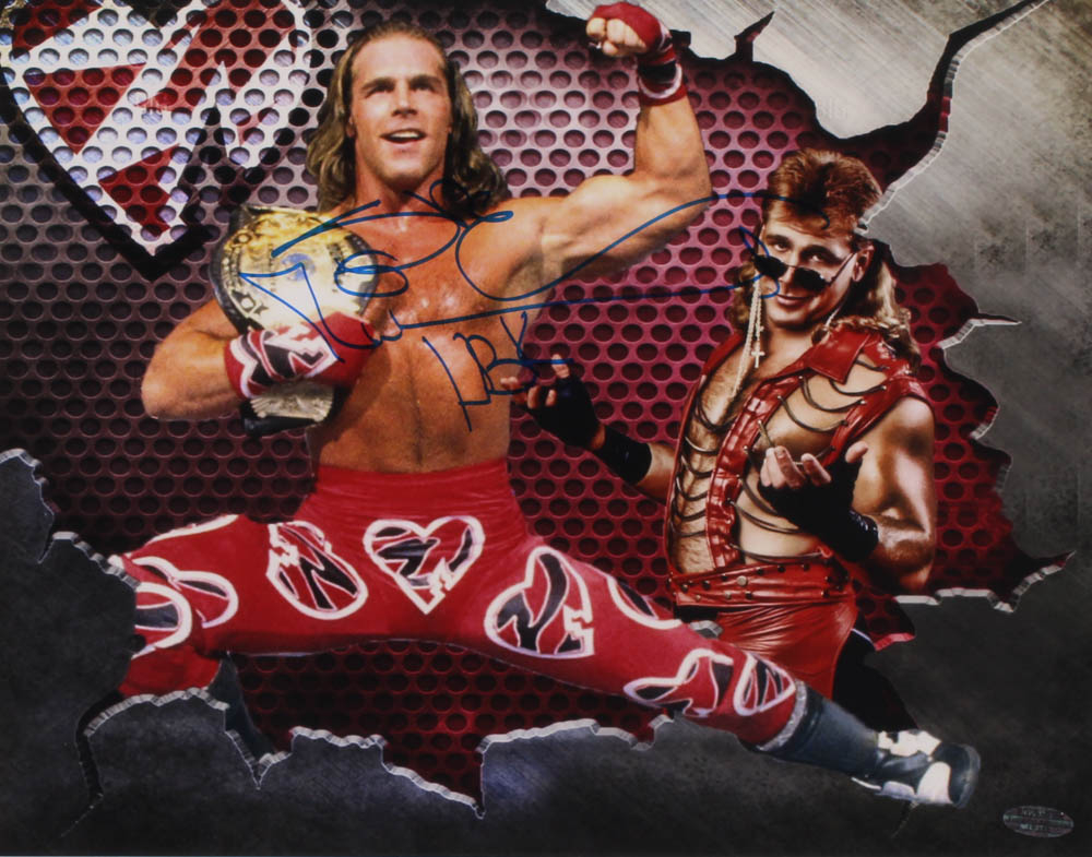 Shawn Michaels Signed WWE 11x14 Photo Inscribed "HBK" (Playball Ink ...