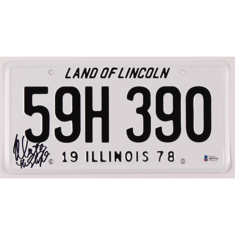 Nick Castle Signed "Halloween" Illinois License Plate Inscribed "The ...