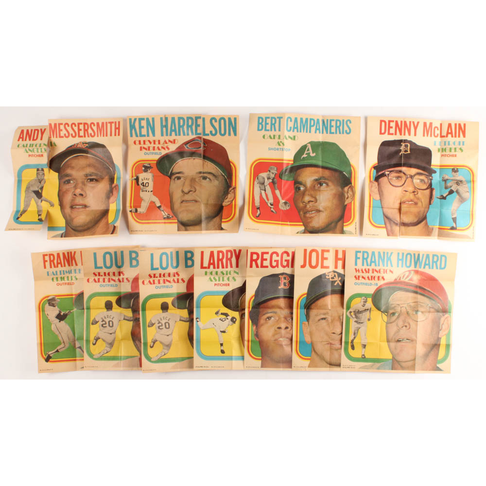 Lot of (11) 1970 Topps Posters Inserts Baseball Cards with #23 Bert ...