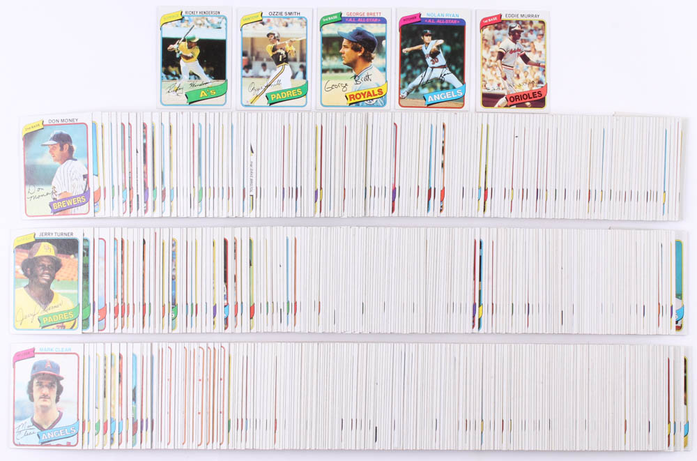 1980 Topps Near Complete Set of (645/726) Baseball Cards with #450 ...
