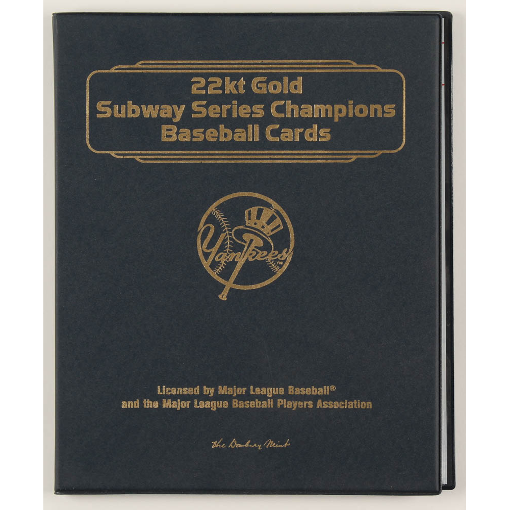"2000 Subway Series" Danbury Mint 22kt Gold Card Display with Derek ...