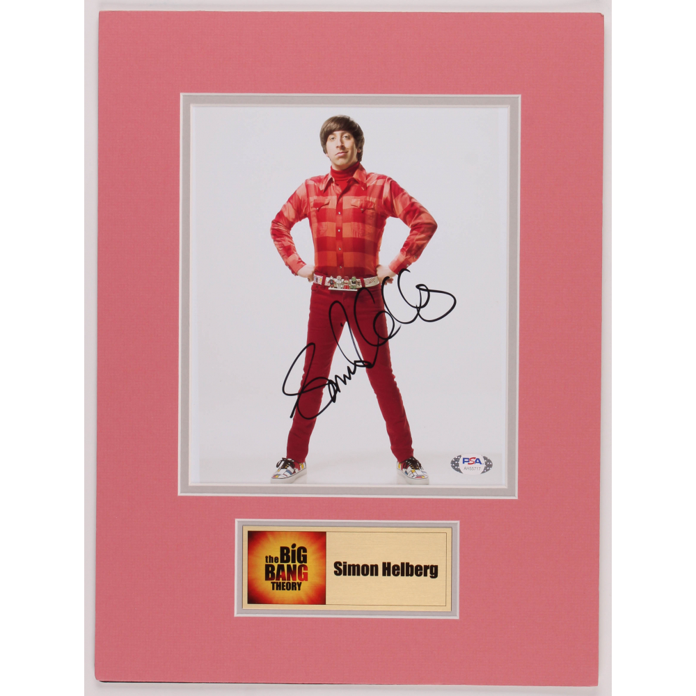 Simon Helberg Signed "The Big Bang Theory" 12x16 Custom Matted Photo ...