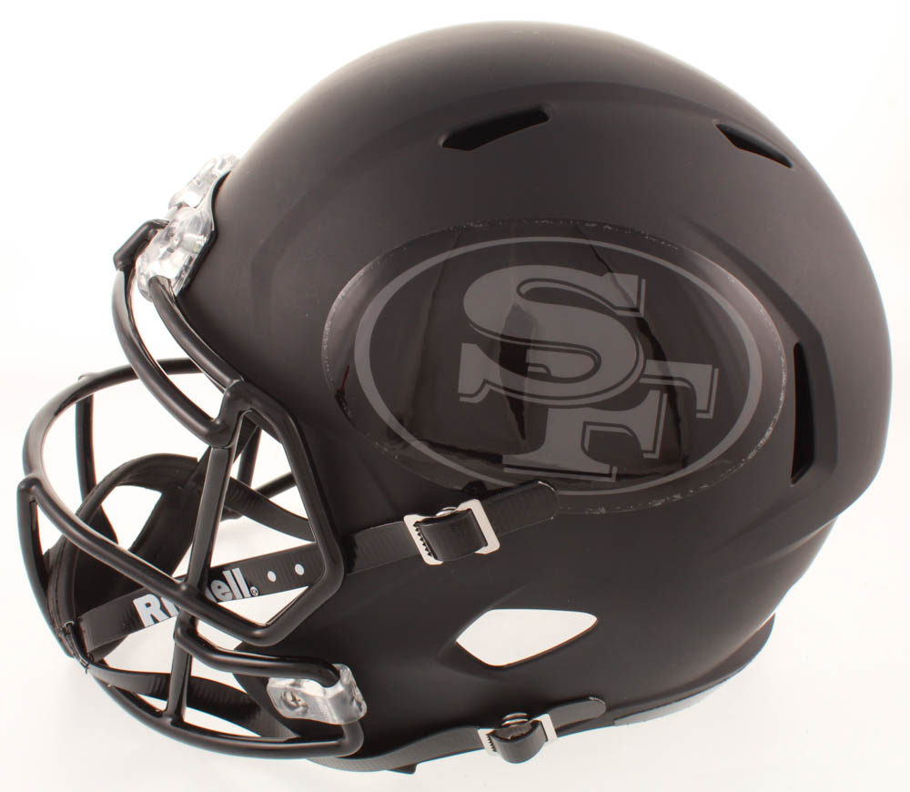 Frank Gore Signed 49ers Full-Size Matte Black Speed Helmet (JSA COA ...