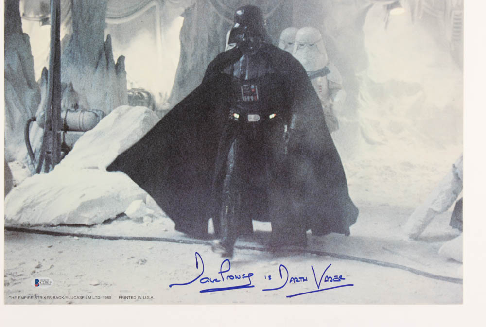 David Prowse Signed "Star Wars" 16x20 Print Inscribed "Is Darth Vader ...