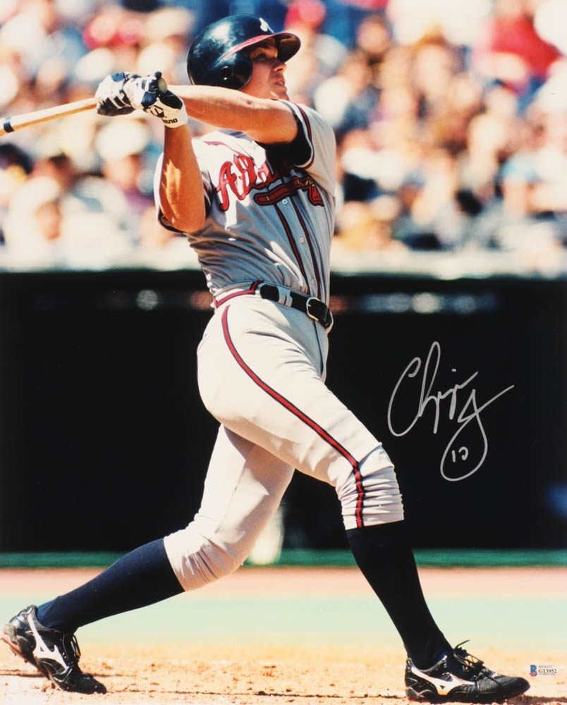 Chipper Jones Signed Braves 16x20 Photo (Beckett COA) | Pristine Auction