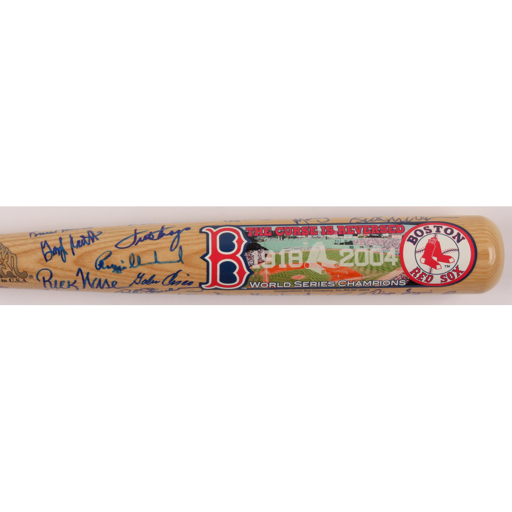 2004 Boston Red Sox World Series Logo Baseball Bat Team-Signed by (37 ...