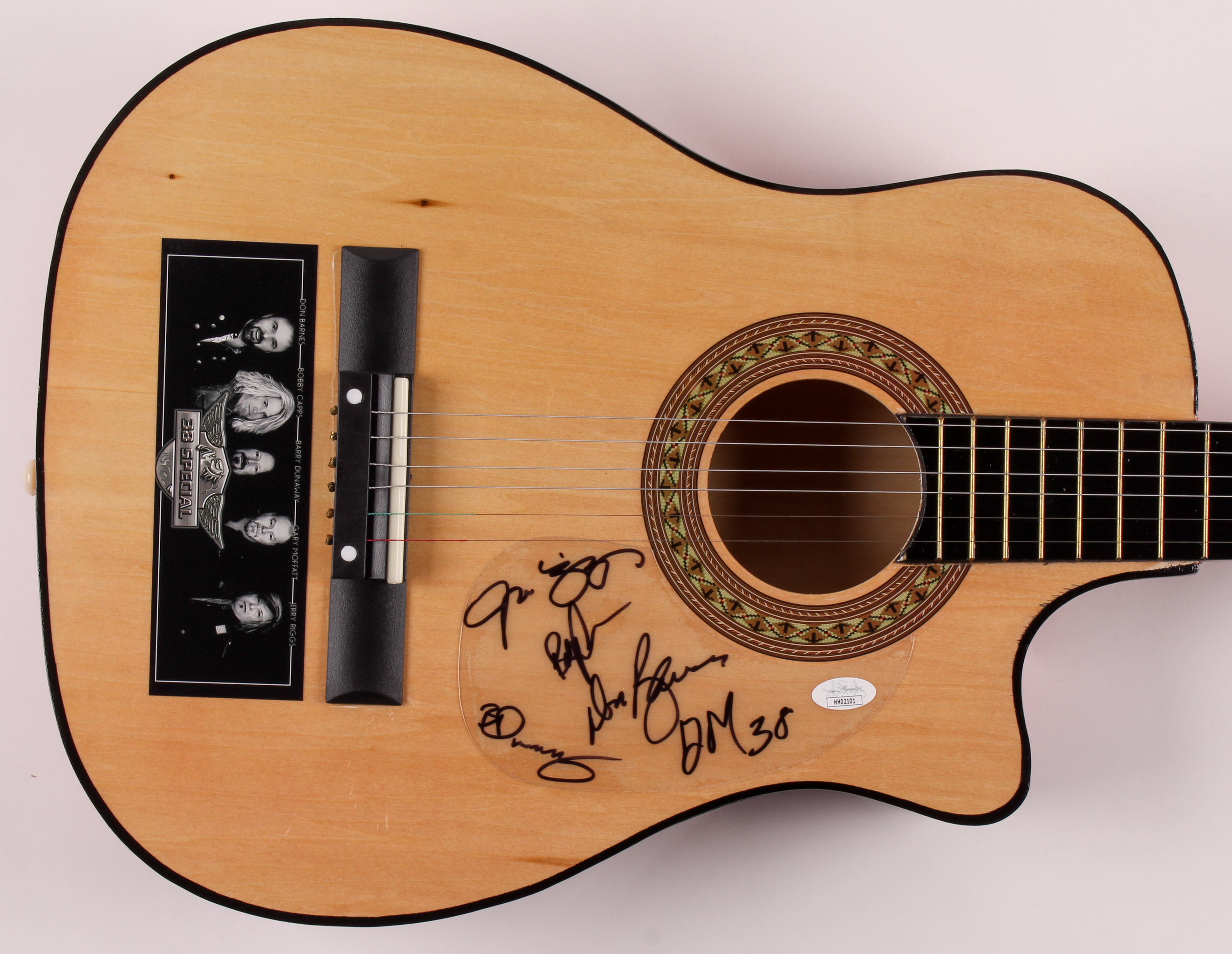 38 Special 38" Acoustic Guitar Band-Signed by (5) with Don Barnes ...