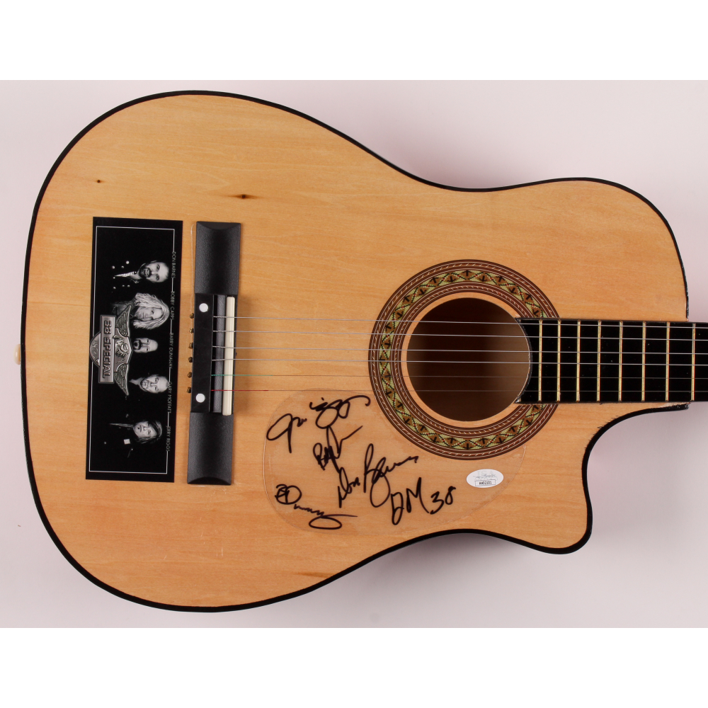 38 Special 38" Acoustic Guitar Band-Signed by (5) with Don Barnes ...