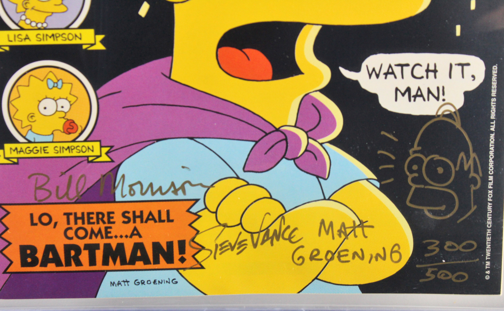 Matt Groening, Bill Morrison & Steve Vance Signed LE "Simpsons Comics ...