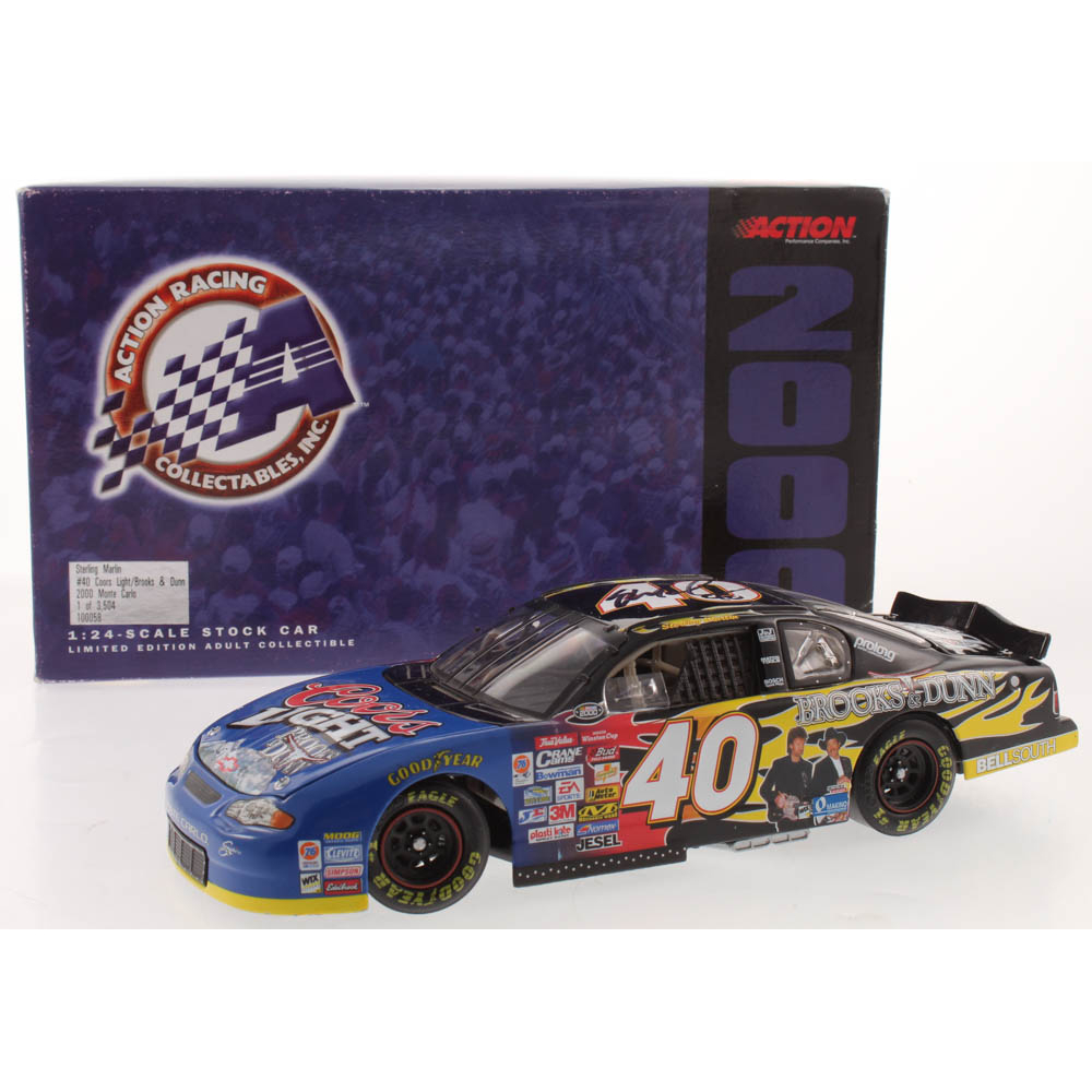 Sterling Marlin Signed NASCAR #40 Coors Light Brooks & Dunn 2000 ...