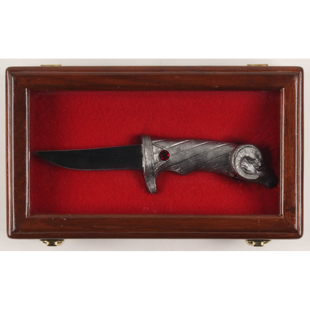 Michael Ricker Pewter LE Knife Series "Big Horn Sheep" Knife with ...