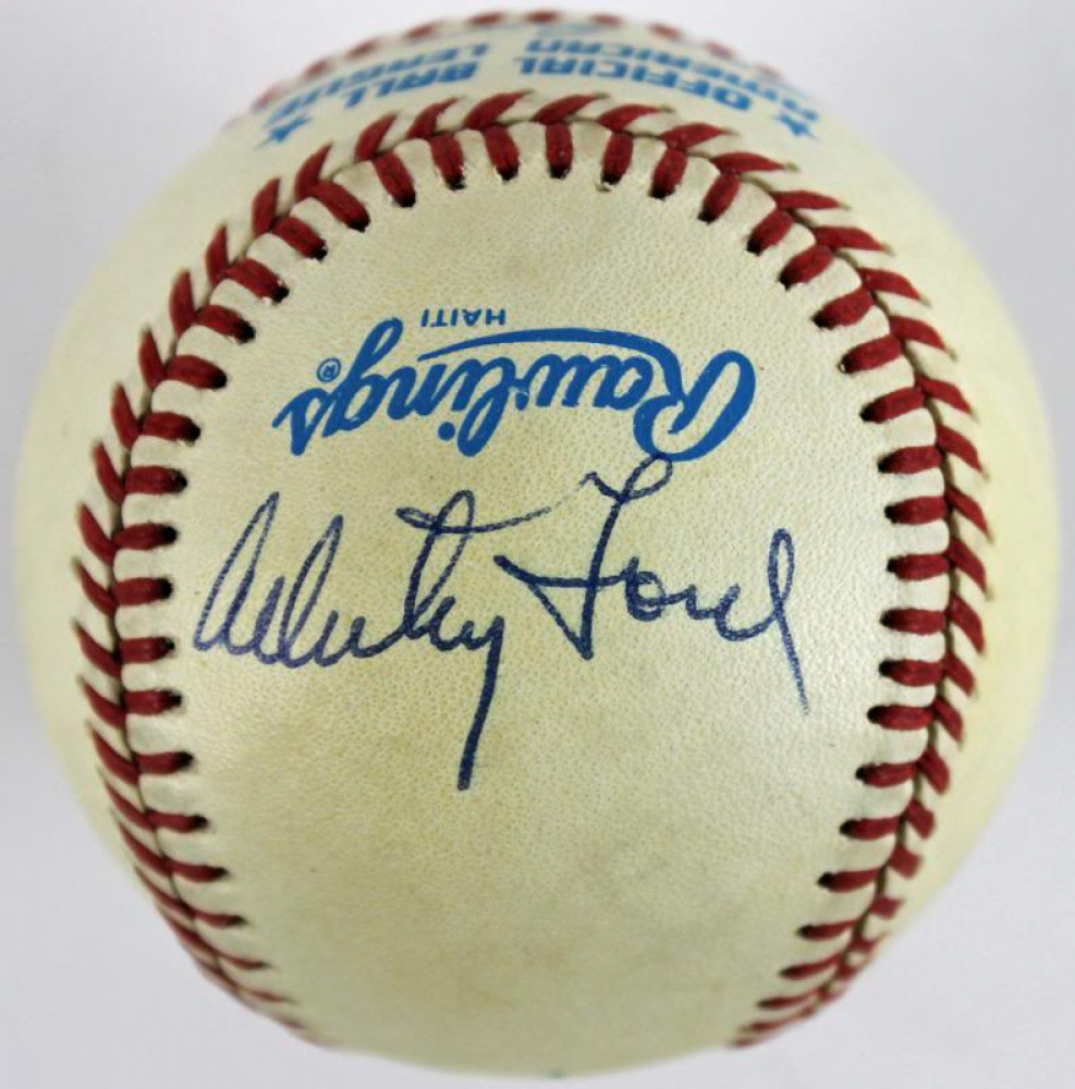 Whitey Ford & Billy Martin Signed OAL Baseball (PSA COA) | Pristine Auction