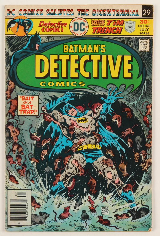 1976 "Batman's Detective Comics" Vol. 40 Issue #461 DC Comic Book ...