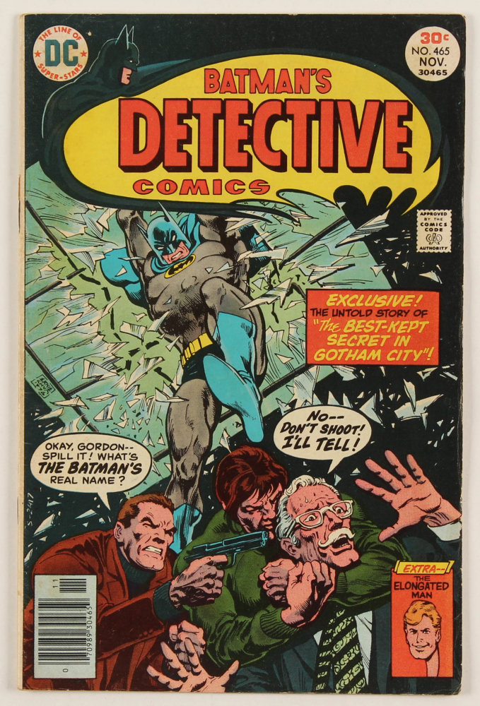 1976 "Batman's Detective Comics" Vol. 40 Issue #465 DC Comic Book ...