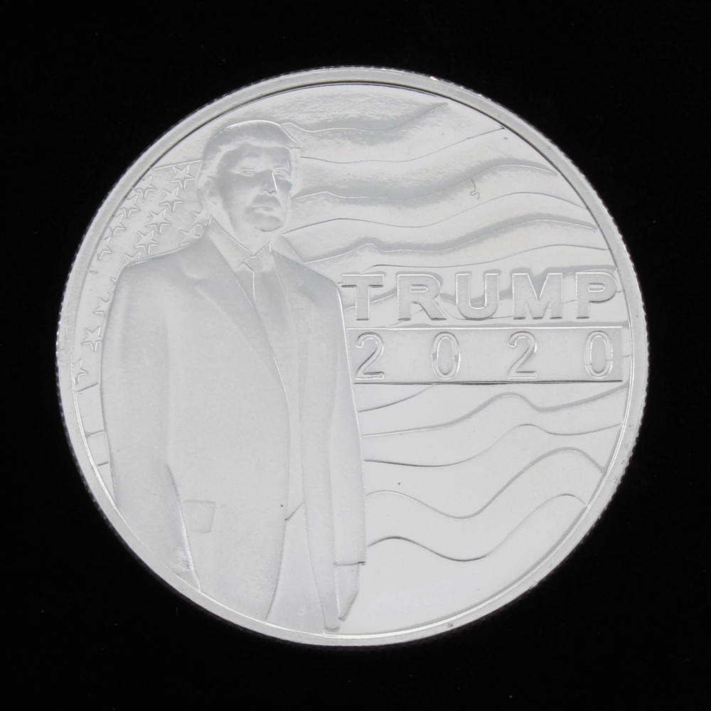 1 Oz. 999 Fine Silver "Trump 2020" Bullion Round | Pristine Auction