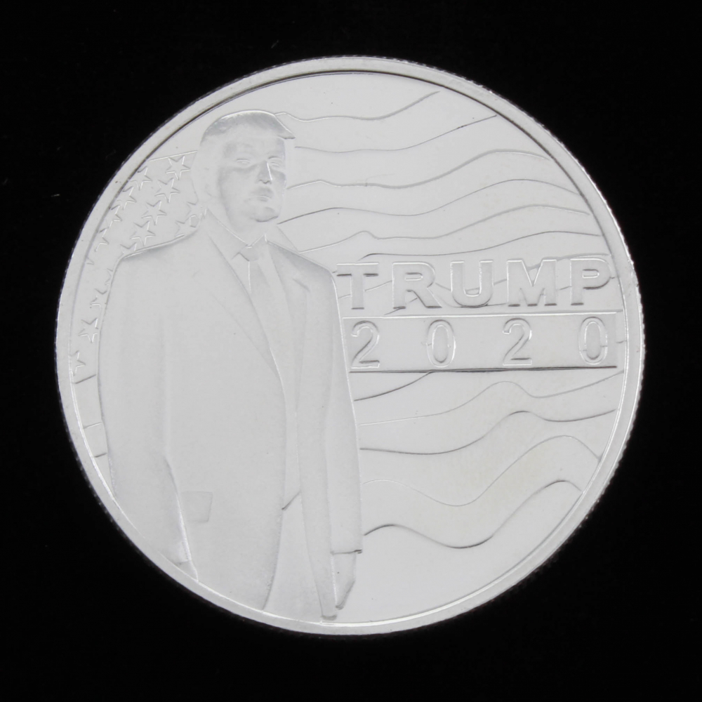 1 Oz. 999 Fine Silver "Trump 2020" Bullion Round | Pristine Auction