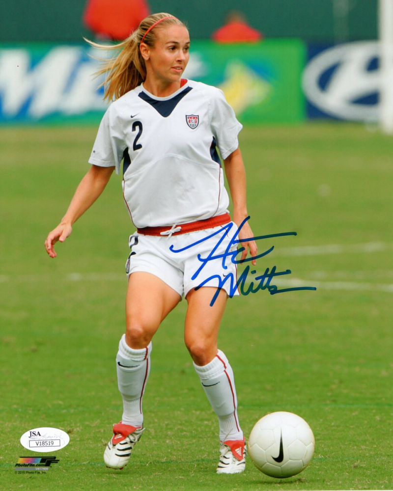 Heather Mitts Signed Team USA 8x10 Photo (JSA COA) | Pristine Auction
