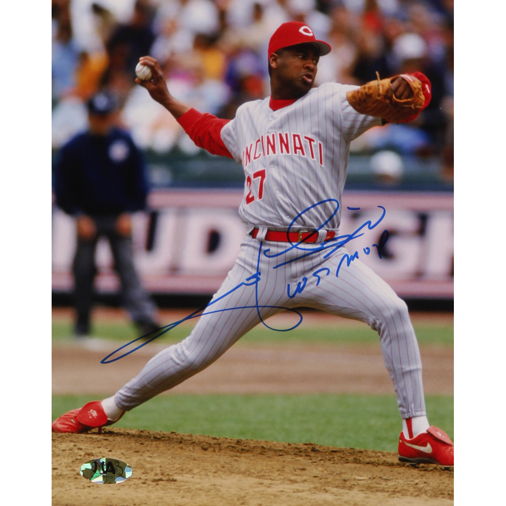 Jose Rijo Signed Reds 8x10 Photo Inscribed "WS MVP" (MAB Hologram ...
