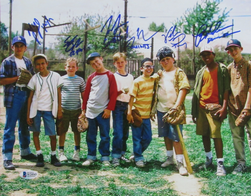 "The Sandlot" 11x14 Photo Cast-Signed by (6) with Tom Guiry, Marty York ...