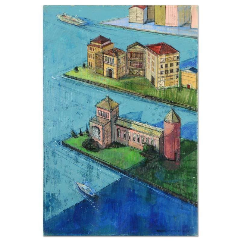 Alex Zwarenstein Signed "Coastal Diagonal" 24x36 Original Oil Painting ...