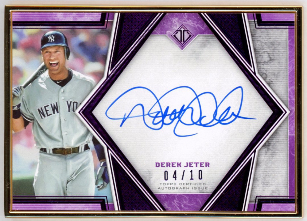 Derek Jeter 2019 Topps Transcendent Autograph Variations Purple #TCVADJ ...
