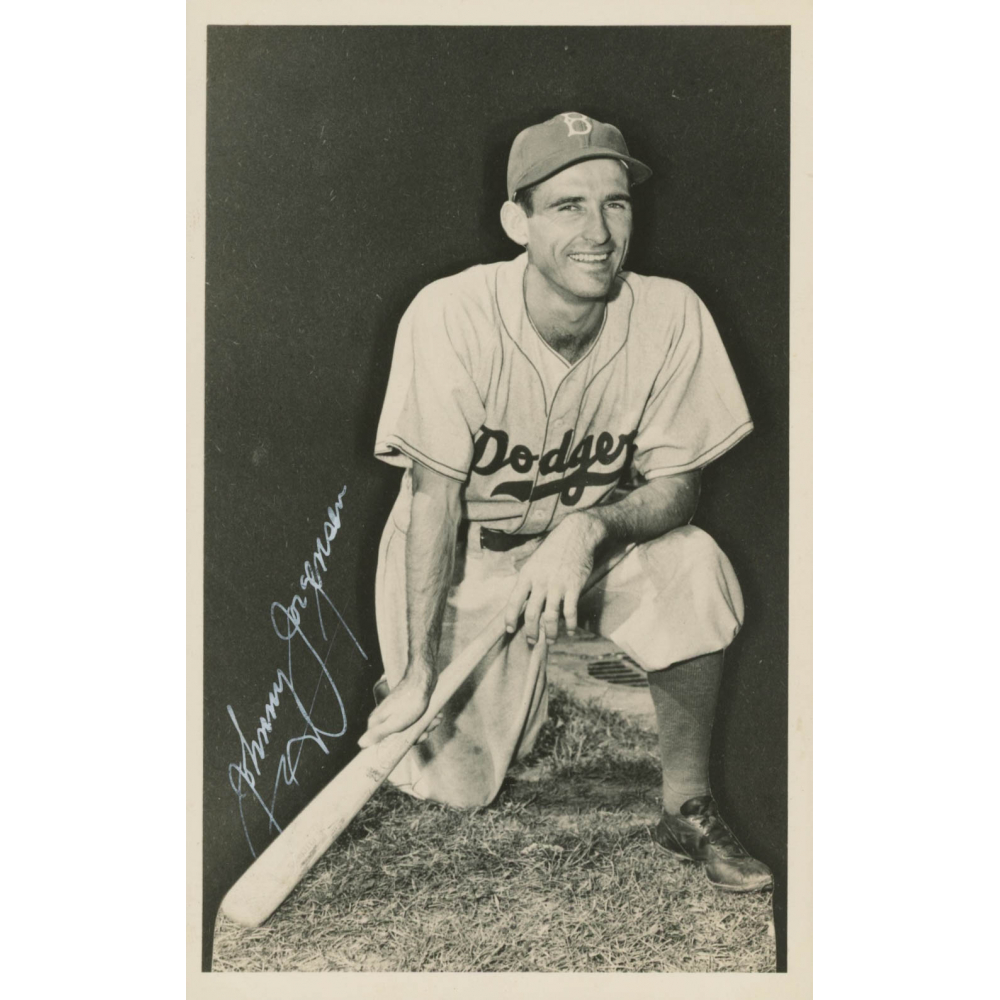 Spider Jorgensen Signed Dodgers 3x5.5 Postcard (JSA COA) | Pristine Auction