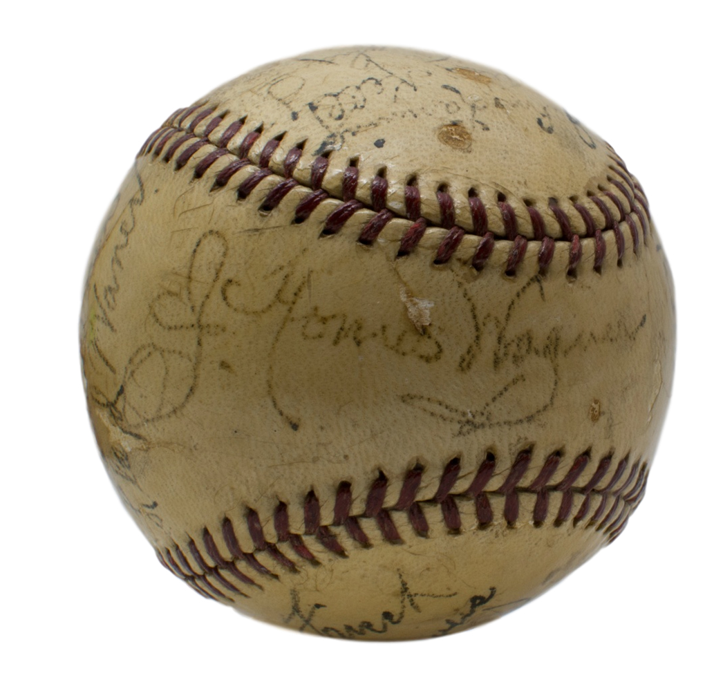 1940 Pirates Baseball Signed by (27) With Honus Wagner, Arky Vaughan ...