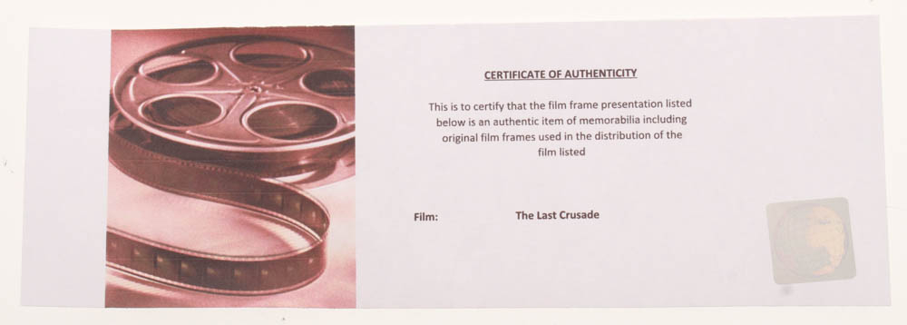 "Indiana Jones & the Last Crusade" LE 8x10 Custom Matted Original Film ...